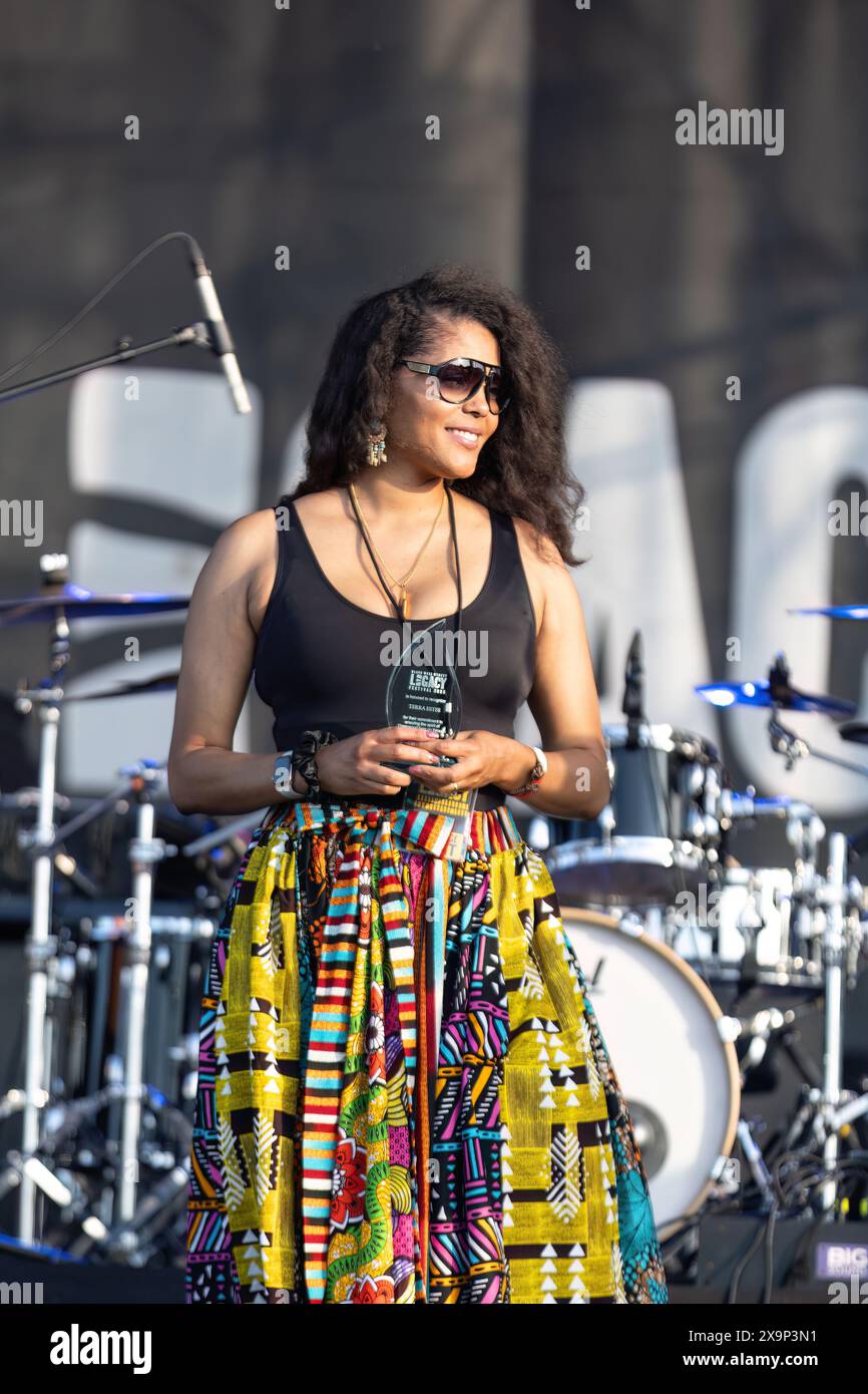 Tulsa, United States. 01st June, 2024. T'erra Estes earned the ...