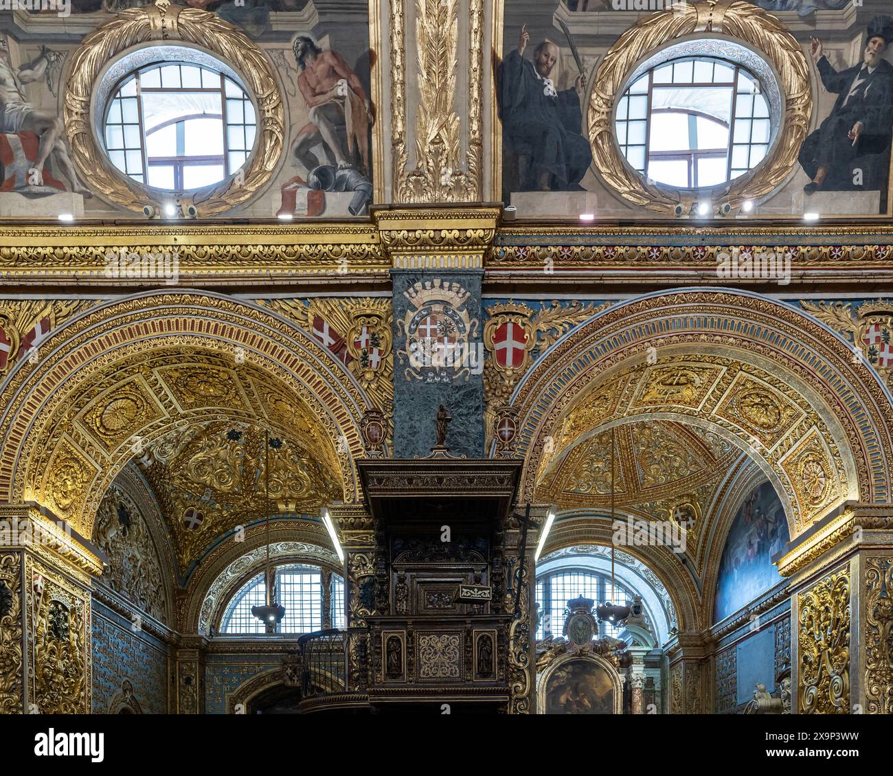 05.24.25. Malta, Valetta. Interior of the St John's Co-Cathedral Stock ...