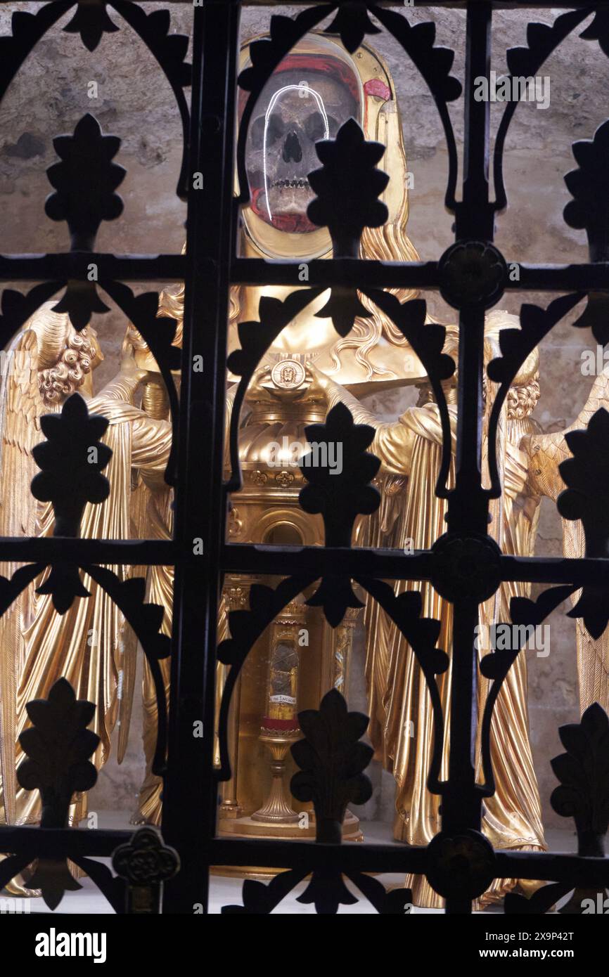 The skull of Mary Magdalene Stock Photo - Alamy