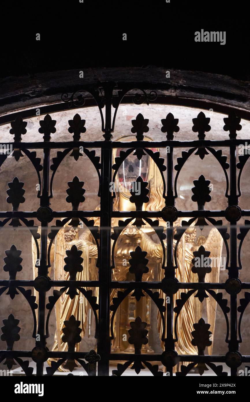 The skull of Mary Magdalene Stock Photo - Alamy