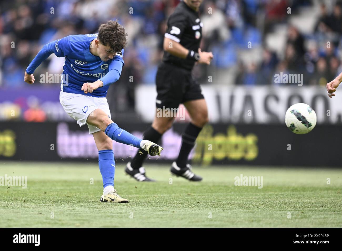 Genk's Konstantinos Karetsas pictured in action during a soccer match ...