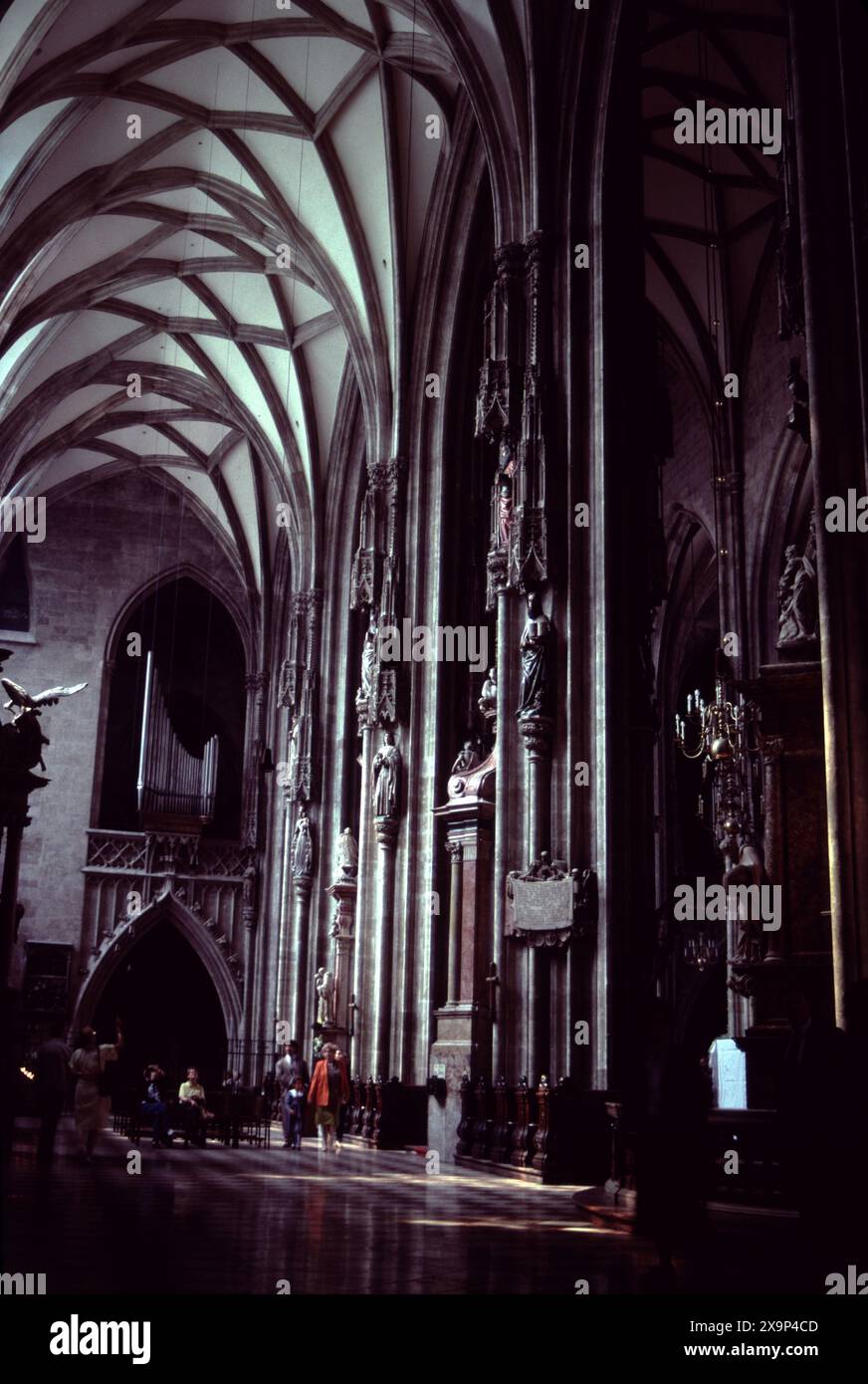 Vienna, Austria. 6/15-16/1990. St. Stephen’s Cathedral. Construction ...