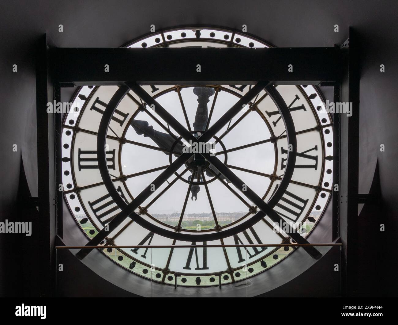 Paris, France - 06 01 2024 : the exterior clock of the Musée d'Orsay ...