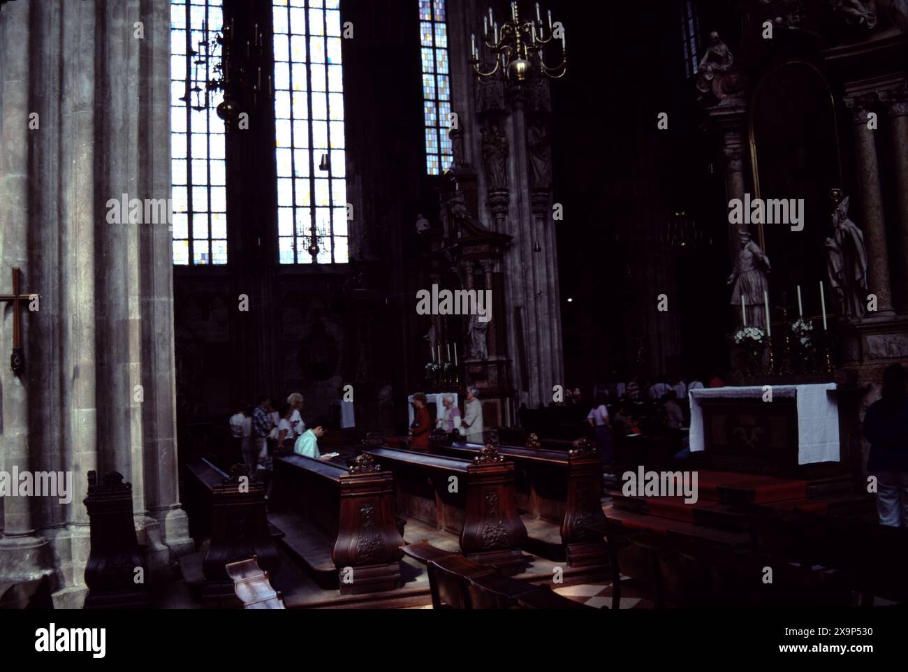 Vienna, Austria. 6/15-16/1990. St. Stephen’s Cathedral. Construction ...