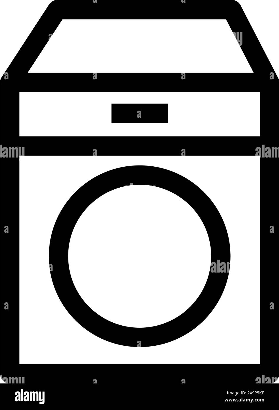 washing machine icon vector electric appliances icon line isolated on ...