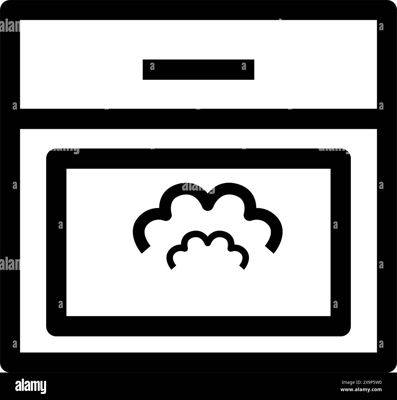 oven icon gas cooker sign vector isolated on white background Stock ...