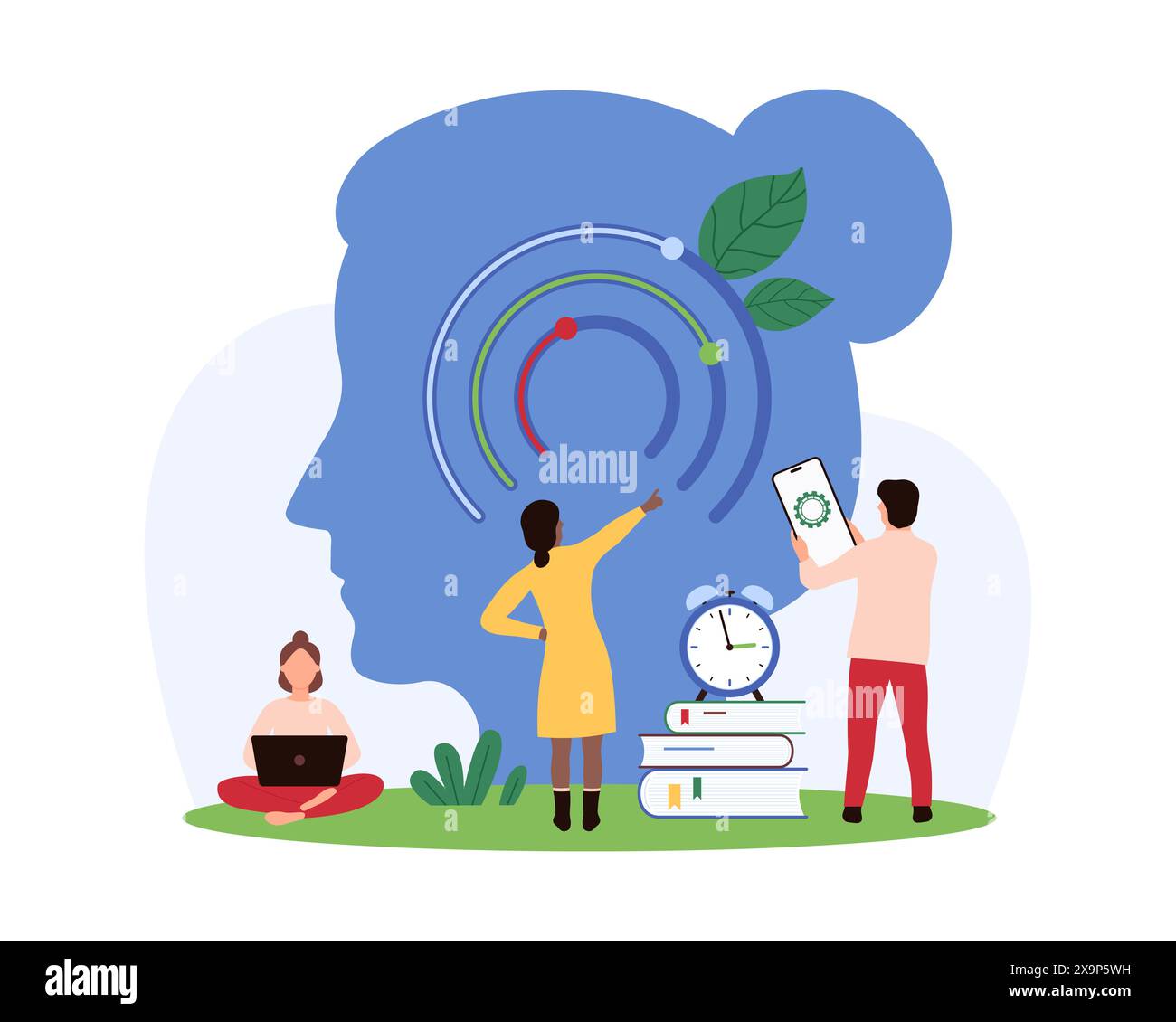 Business adaptability, soft skill and strategy of employee. Tiny people ...