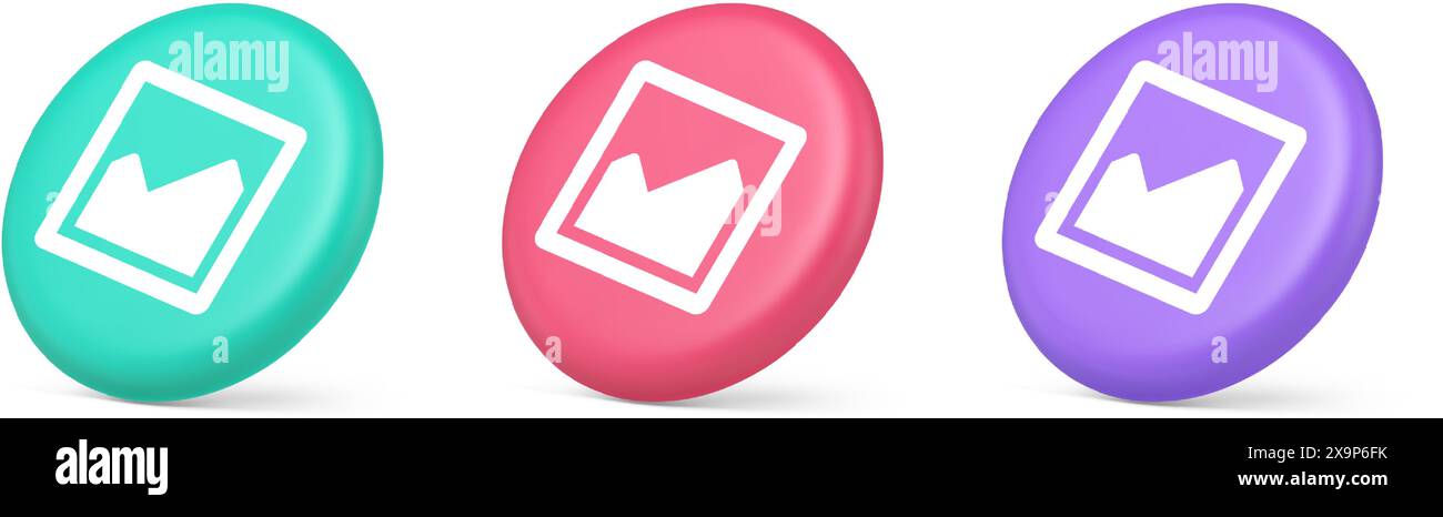 Graph diagram mathematical profit business blue squared button 3d ...