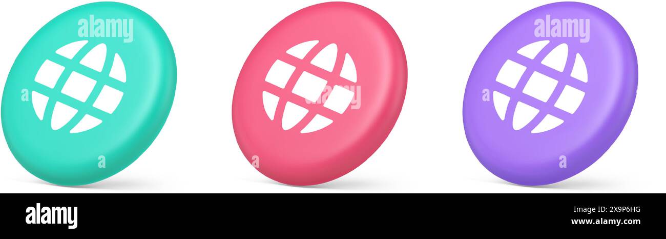 Internet connection global web communication button planet grid ...
