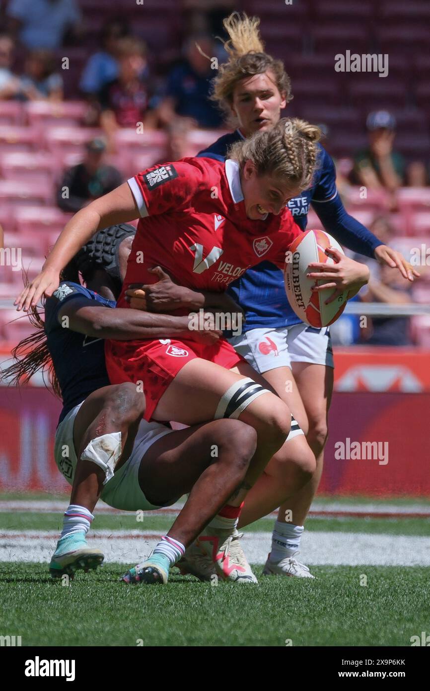 the HSBC Rugby SVNS Series match played between at Civitas ...