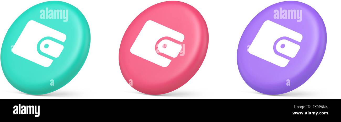 Wallet banking cash money button budget accounting financial business ...