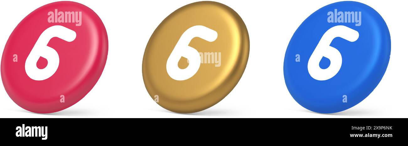 Six blue button number calculator finance counting user interface ...