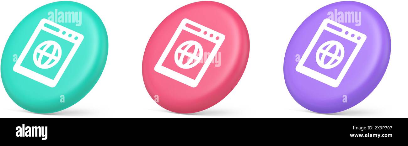 Internet browser global wireless connection button cyberspace virtual ...