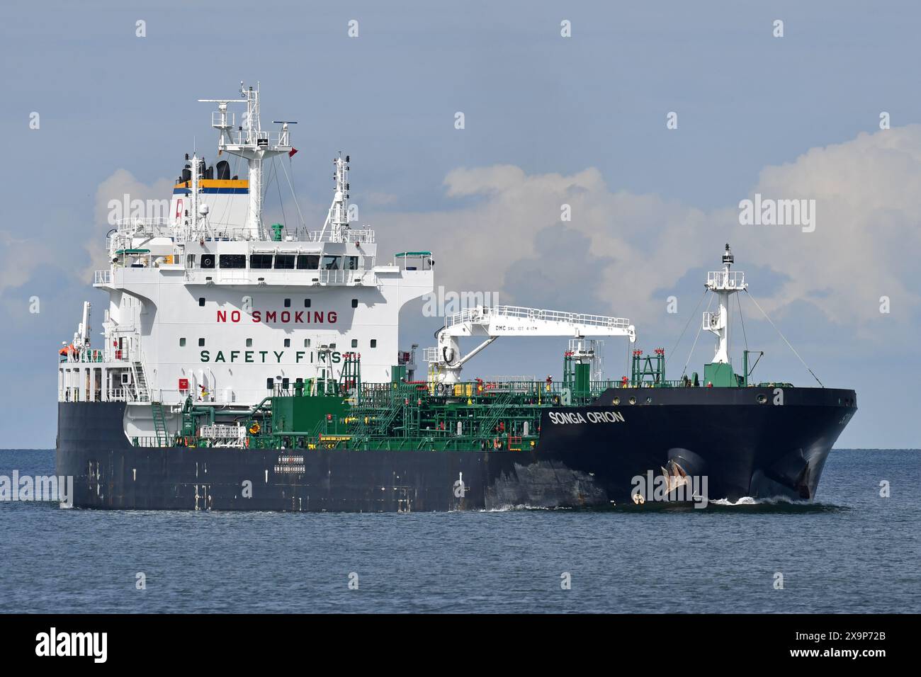 Chemical / Oil Products Tanker SONGA ORION at the Kiel Fjord Stock ...
