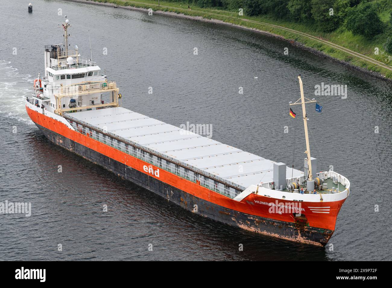 tom Wörden's General Cargo Ship HUMBER SPRINTER at the Kiel Canal Stock ...