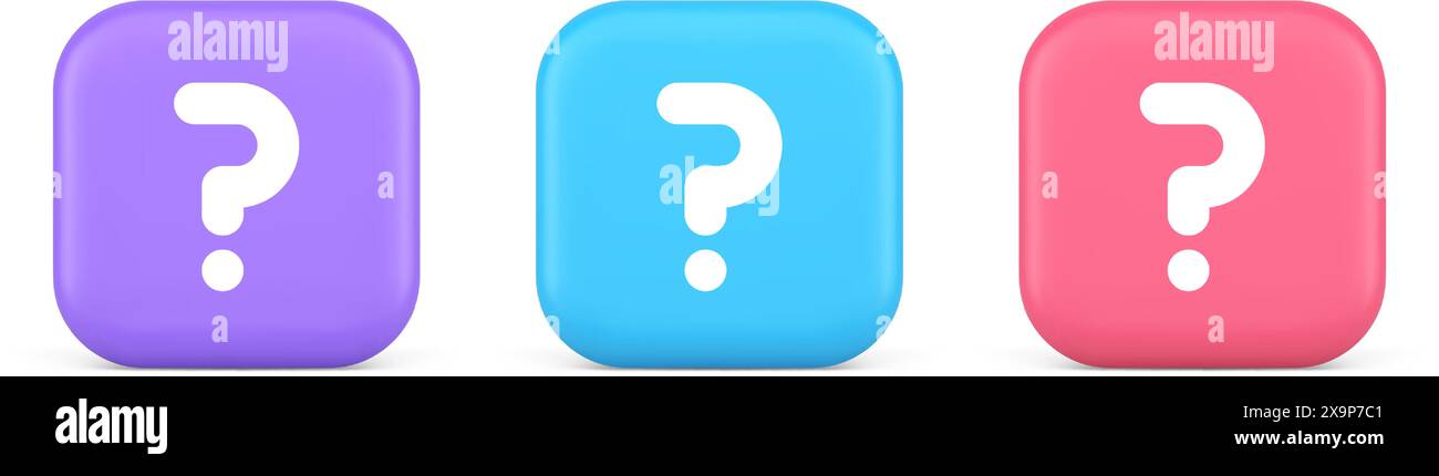 Question mark button advise attention answer FAQ point internet info ...