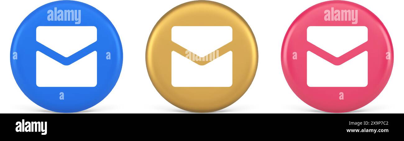 Email letter incoming message closed envelope mobile application button ...