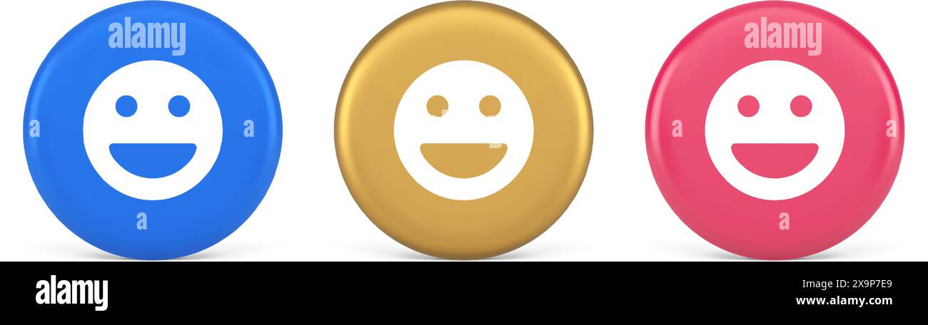 Smiley emoticon comic face emoji button laughing social network ...