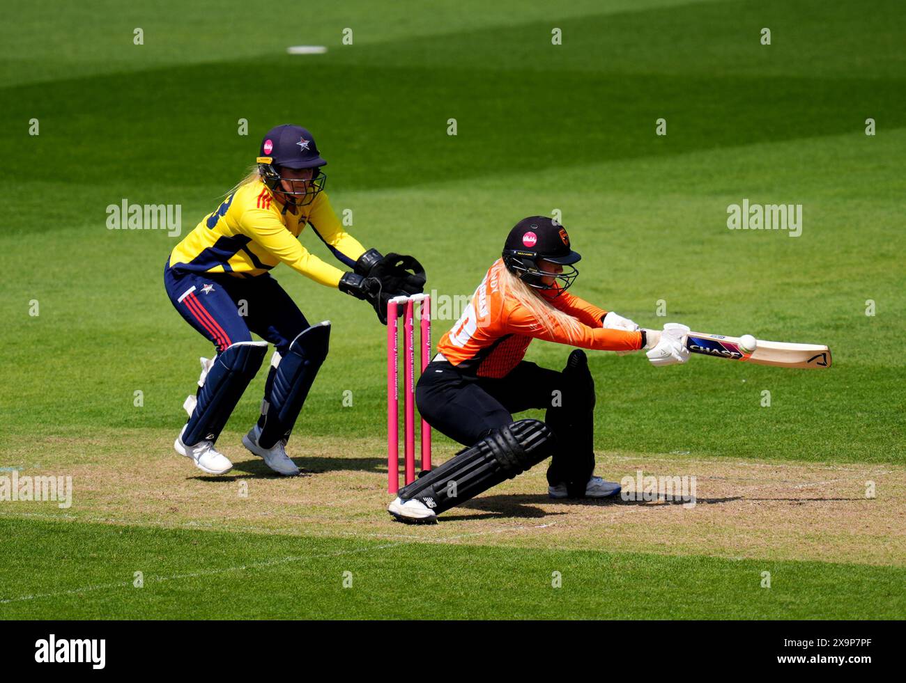 Southern Vipers' Alice Monaghan bats during the Charlotte Edwards Cup ...