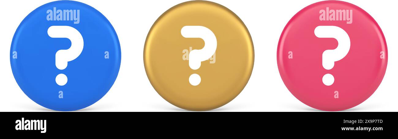 Question mark button advise attention answer FAQ point internet info ...