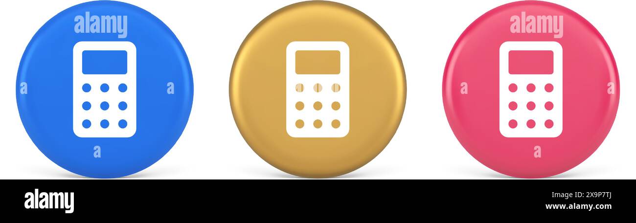 Calculator button mathematical number counting web application design ...