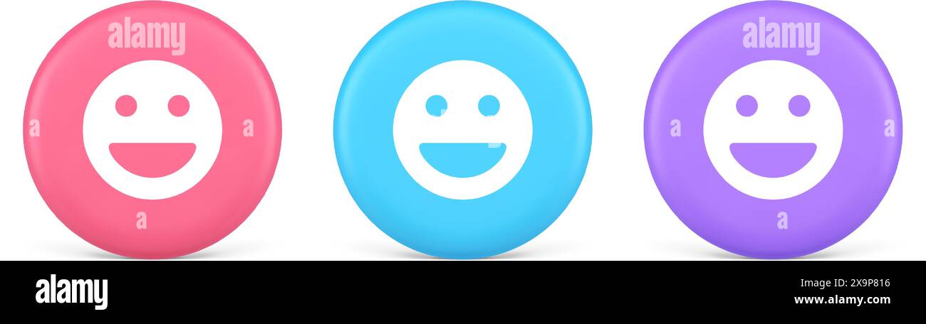 Smiley emoticon comic face emoji button laughing social network ...