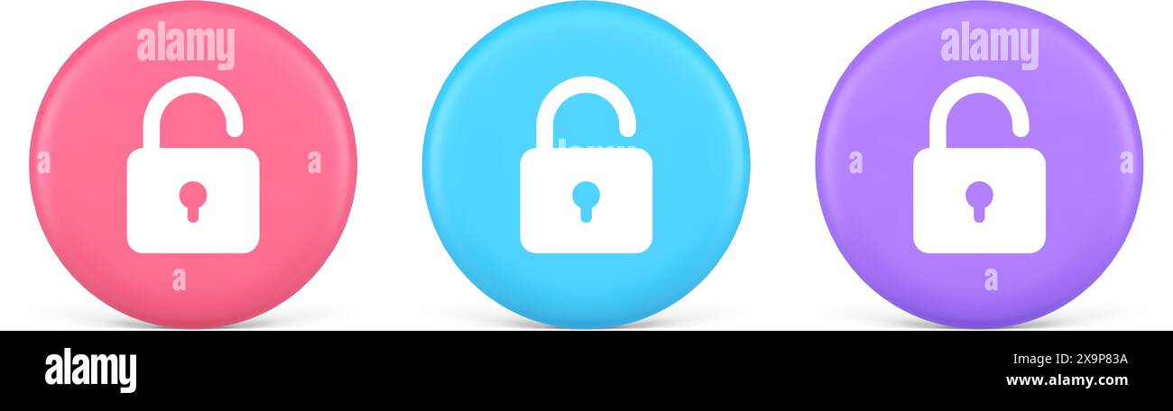 Privacy button icon purple Stock Vector Images - Alamy