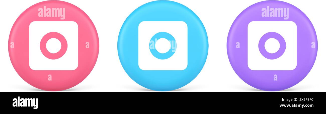 Camera photo video shooting button multimedia content creation web ...