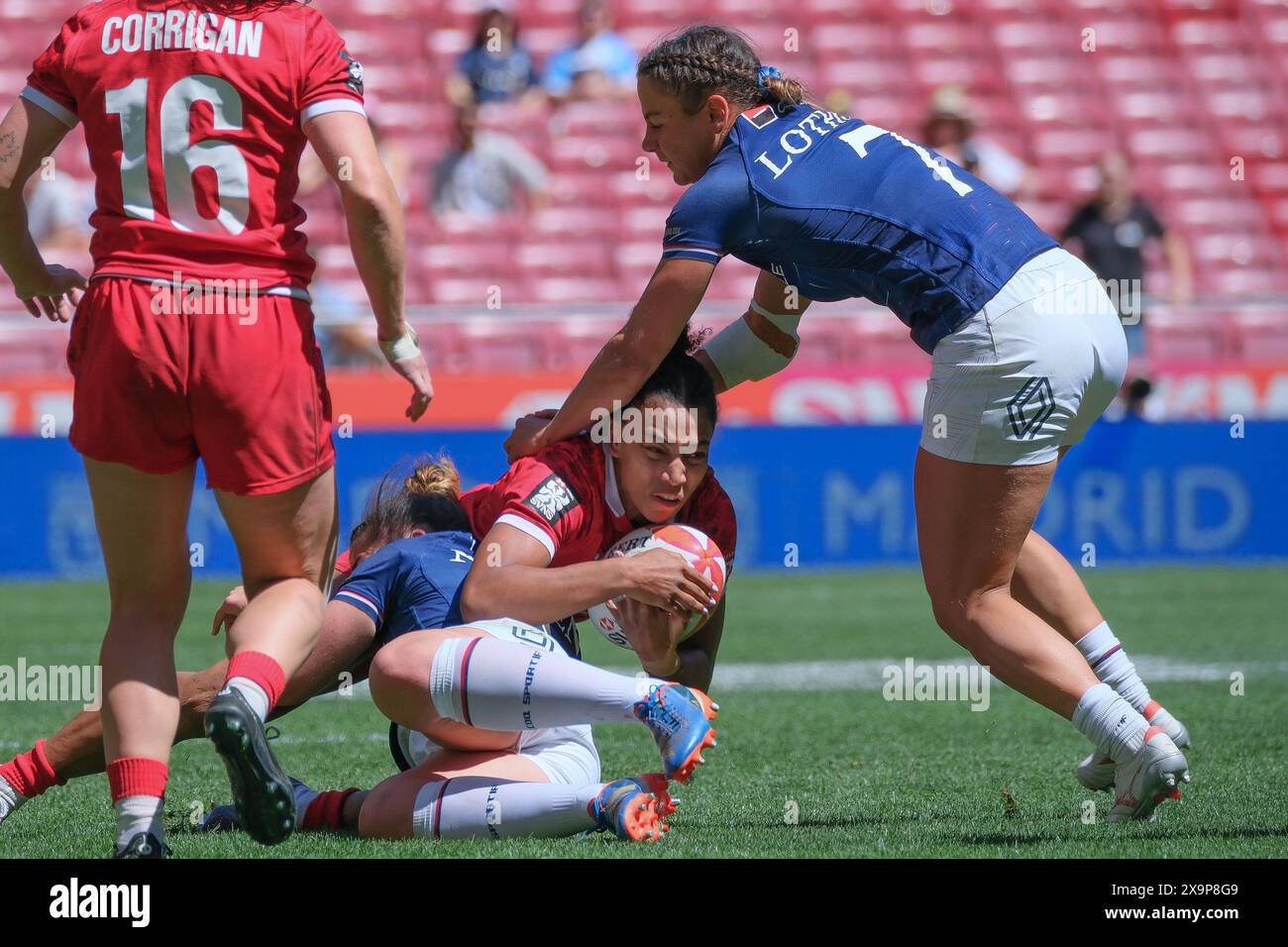 the HSBC Rugby SVNS Series match played between at Civitas ...