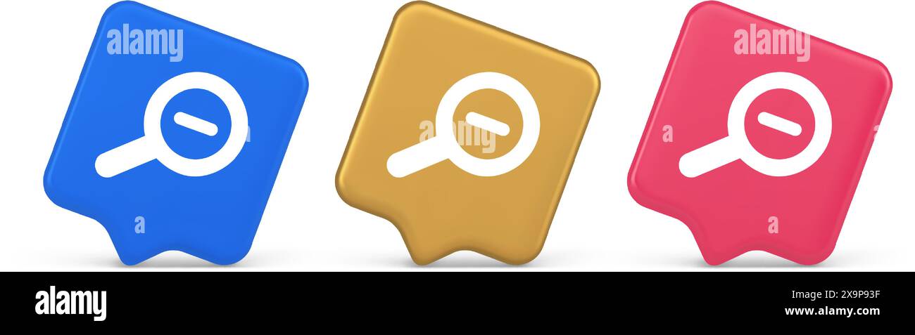 Zoom out magnifying glass button optical internet search discovery ...