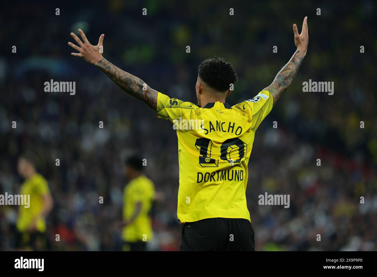 Jadon Sancho of Borussia Dortmund during the 2023/2024 Champions League ...