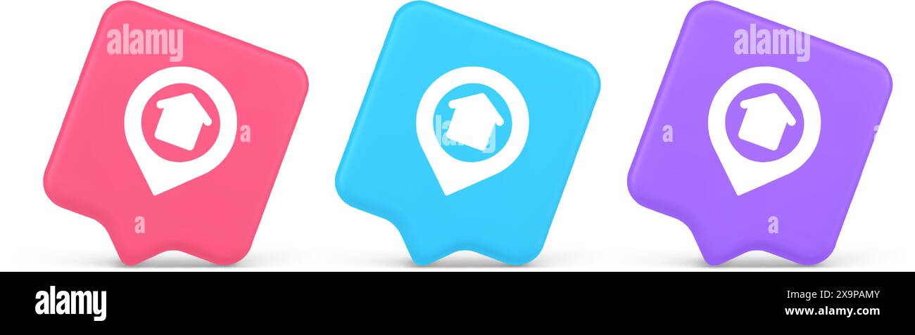 Urban building location find button house map pin web application 3d ...