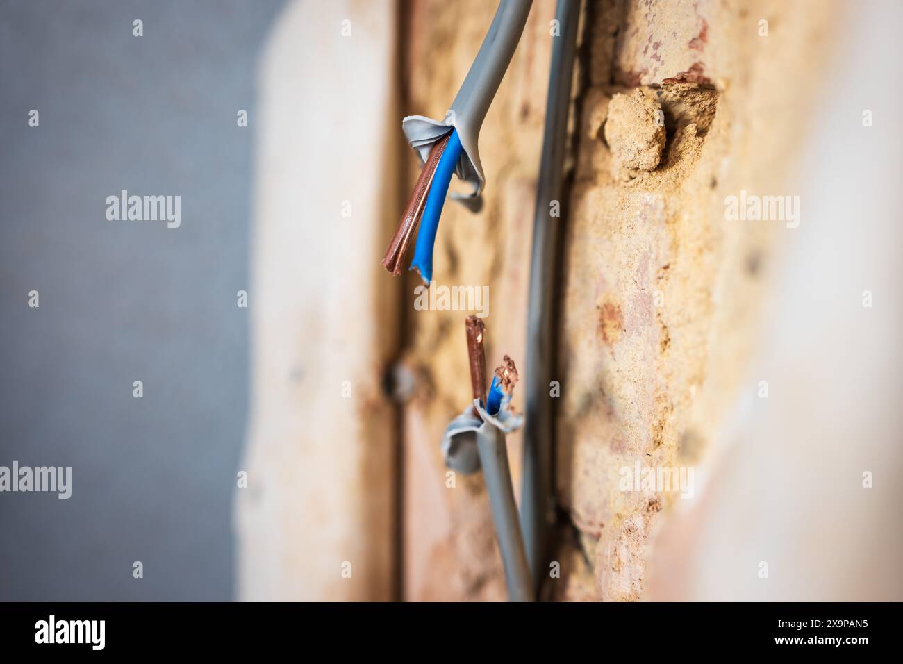 Electric cable cut open hi-res stock photography and images - Alamy