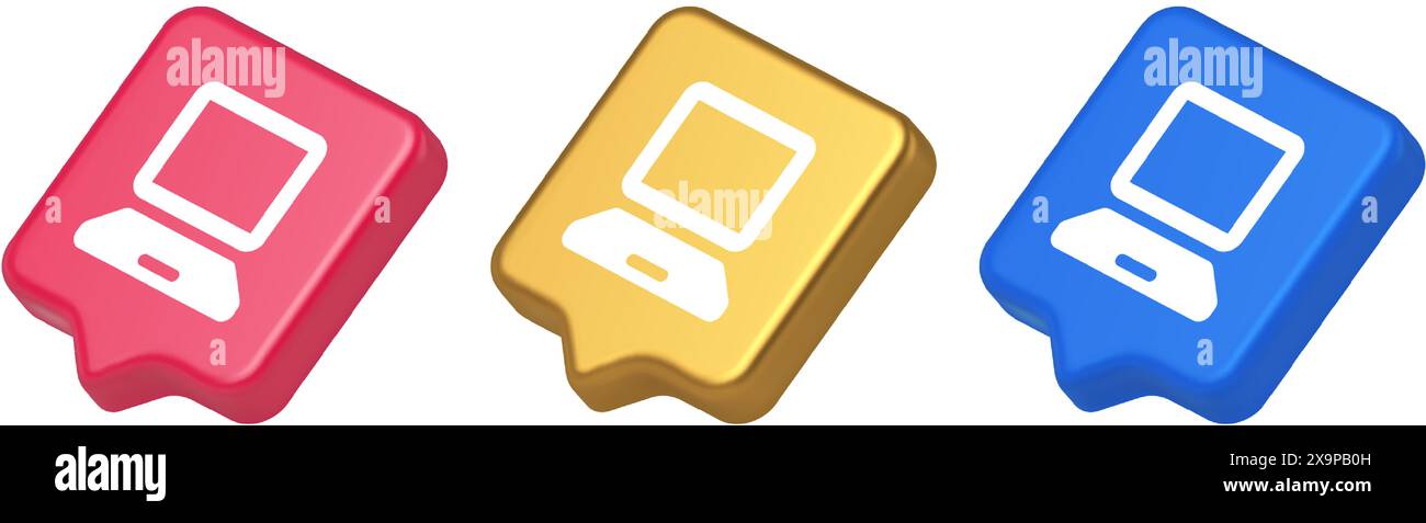 Computer network connection button digital information browsing 3d ...