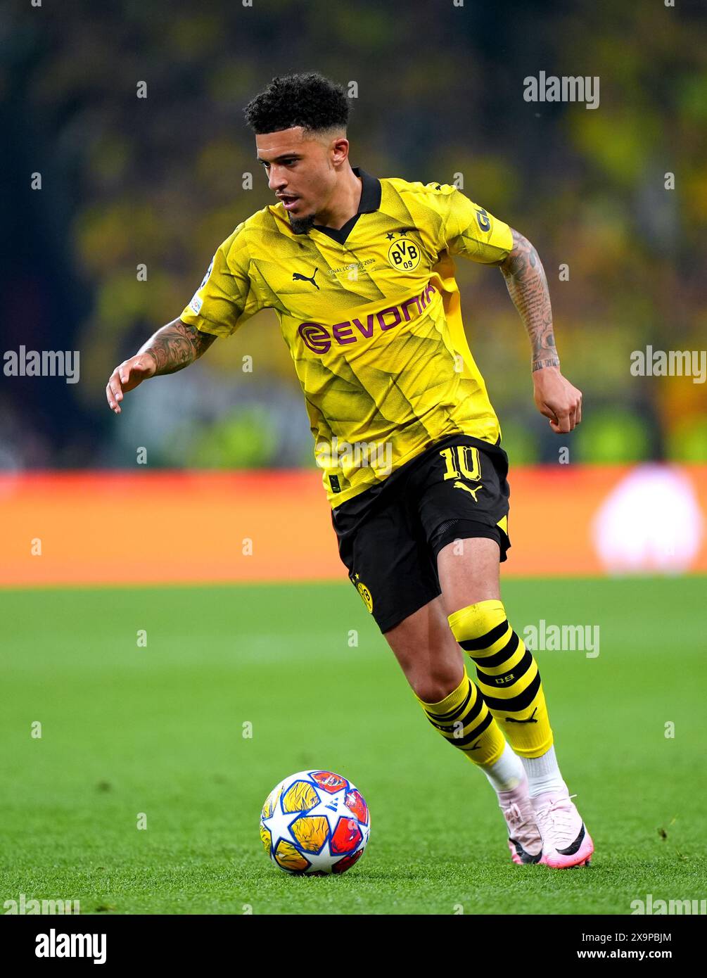 Borussia Dortmund's Jadon Sancho during the UEFA Champions League final ...