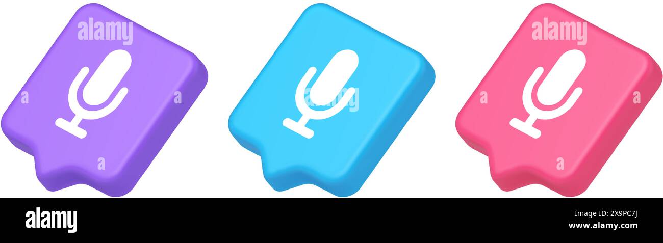 Microphone voice sound recording broadcasting button web app media ...