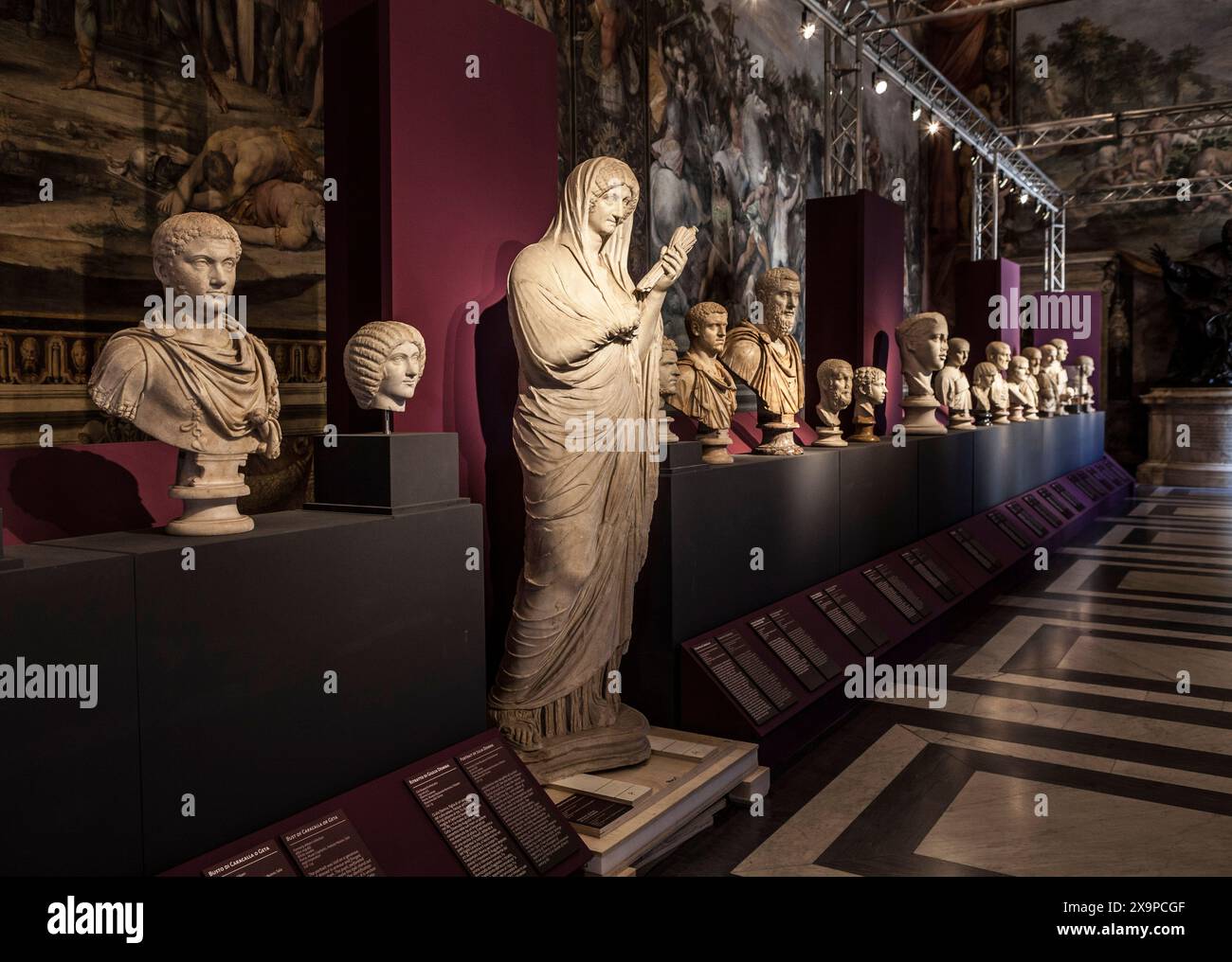 Statues of Ancient Rome. Exhibition at the Musei Capitalini in Rome ...