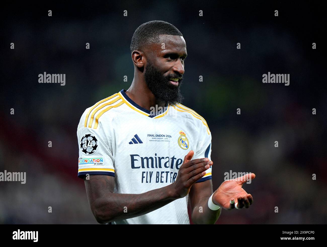 Real Madrid's Antonio Rudiger during the UEFA Champions League final at ...