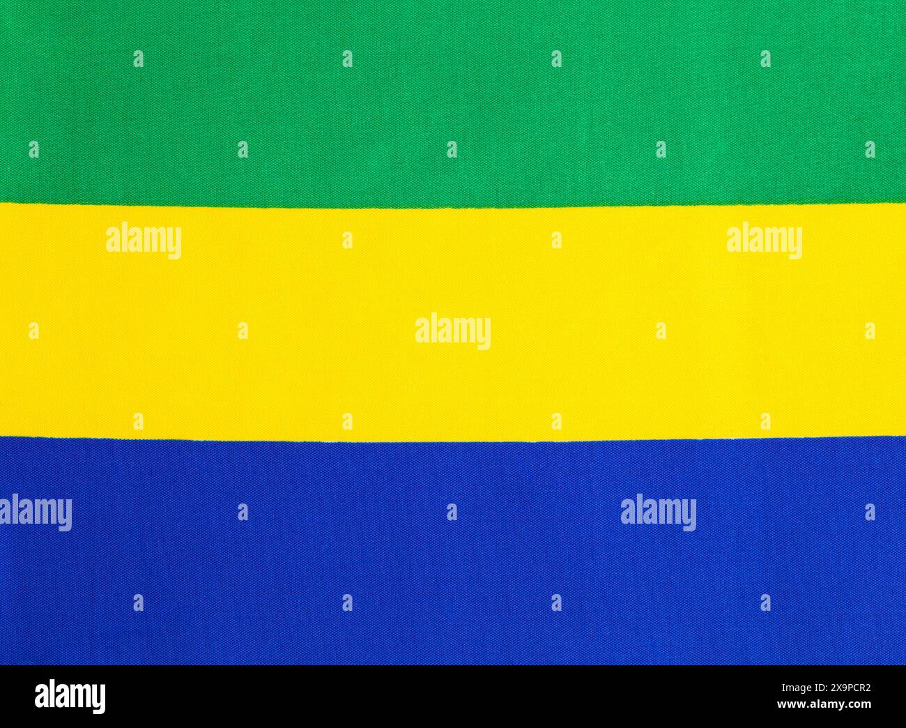 Flat Gabon Fabric Flag Background Close Up Stock Photo - Alamy