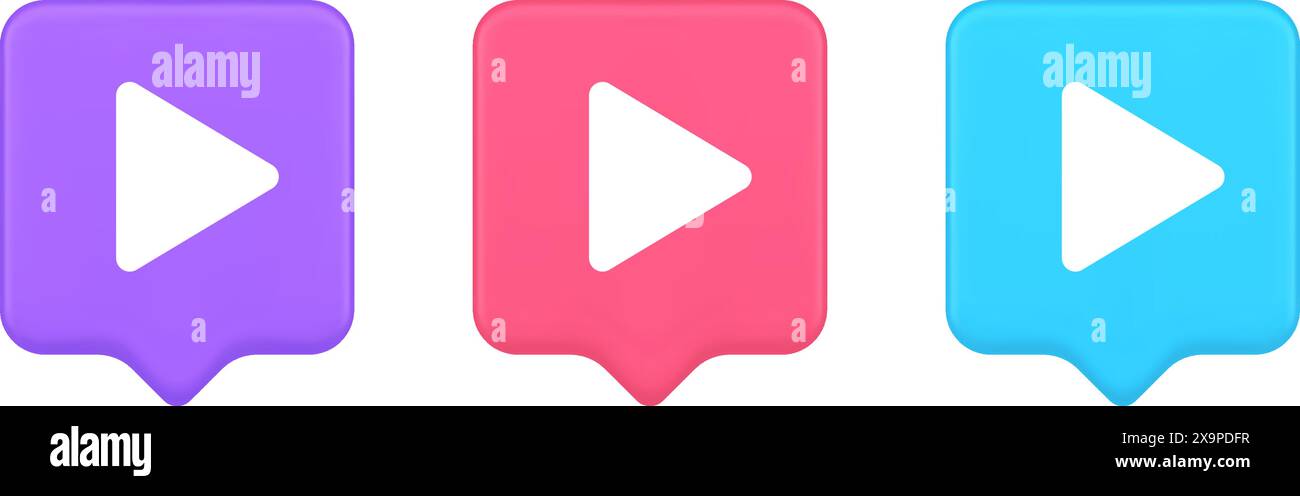 Play button triangle right arrow multimedia content player web app ...