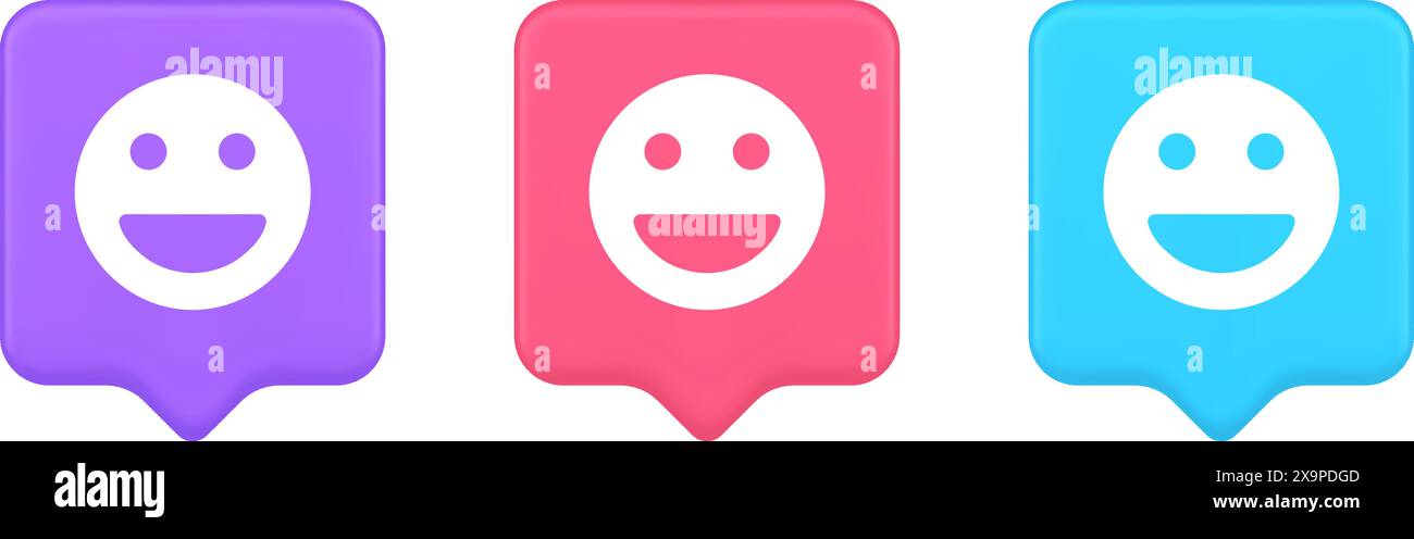 Smiley emoticon comic face emoji button laughing social network ...