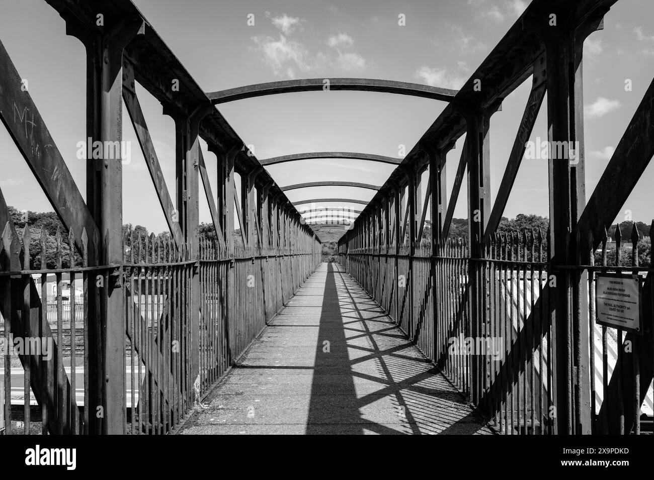 TRURO CITY RAILWAY STATION AND SIGNAL BOX AND FOOTBRIDGE STEEL IRON ...