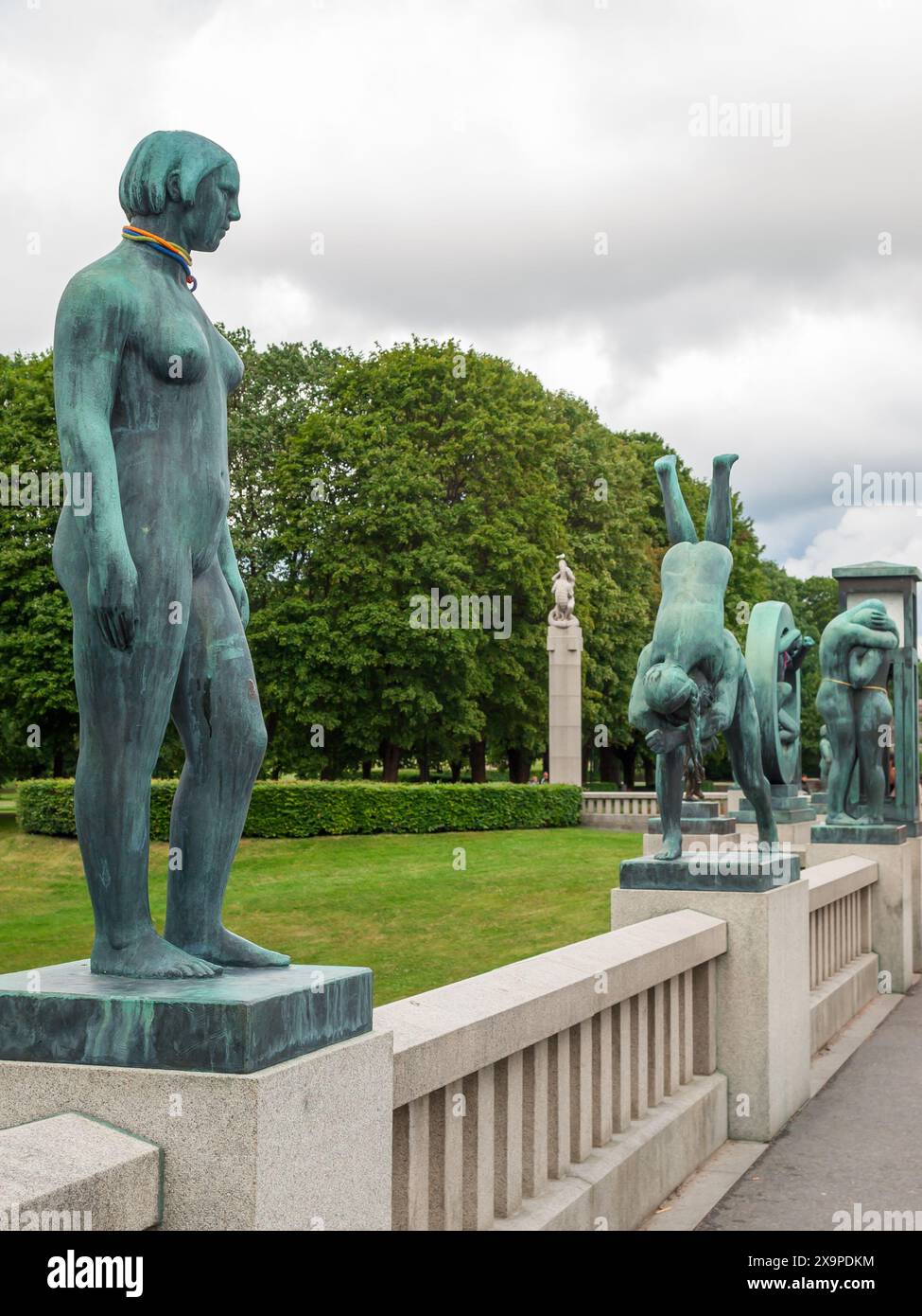 Granite statue by gustav vigeland in oslo hi-res stock photography and ...