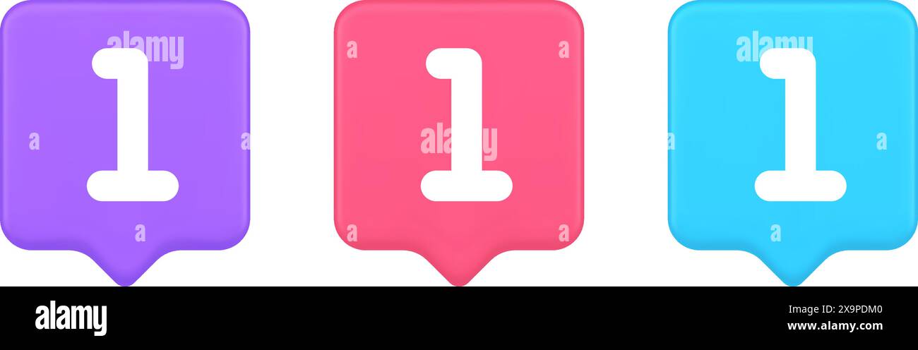 One number button finance counting panel keyboard user interface 3d ...