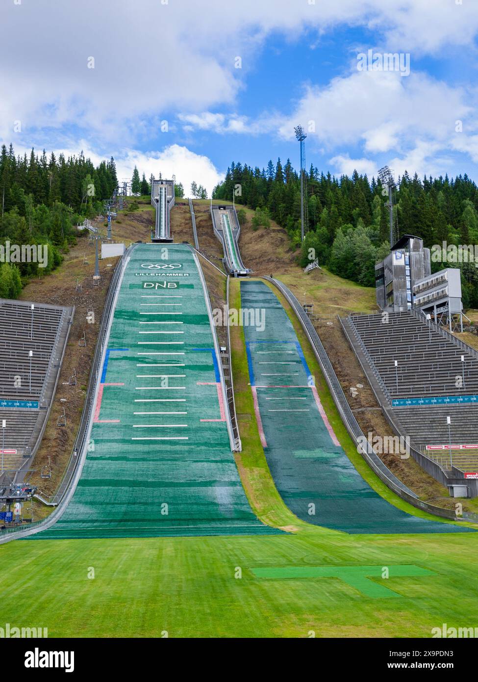 Ski Jumping Arena in Lillehammer, Norway Stock Photo - Alamy