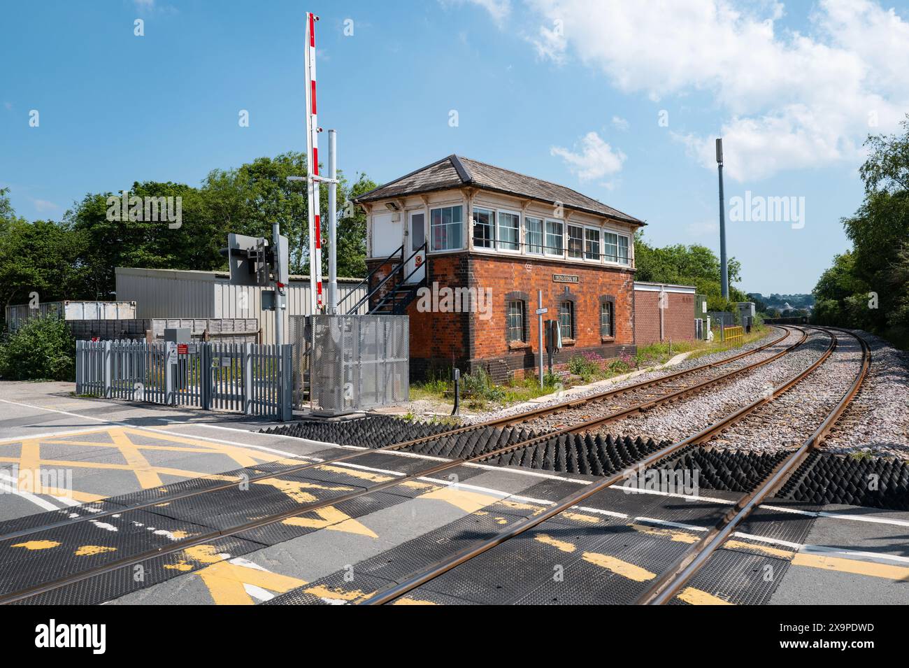 TRURO CITY RAILWAY STATION AND SIGNAL BOX AND FOOTBRIDGE STEEL IRON ...