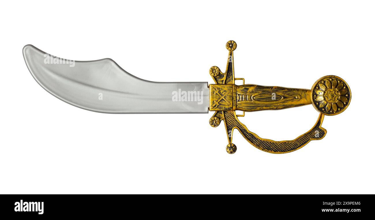 Small Pirate Sword Cut Out on White Stock Photo - Alamy