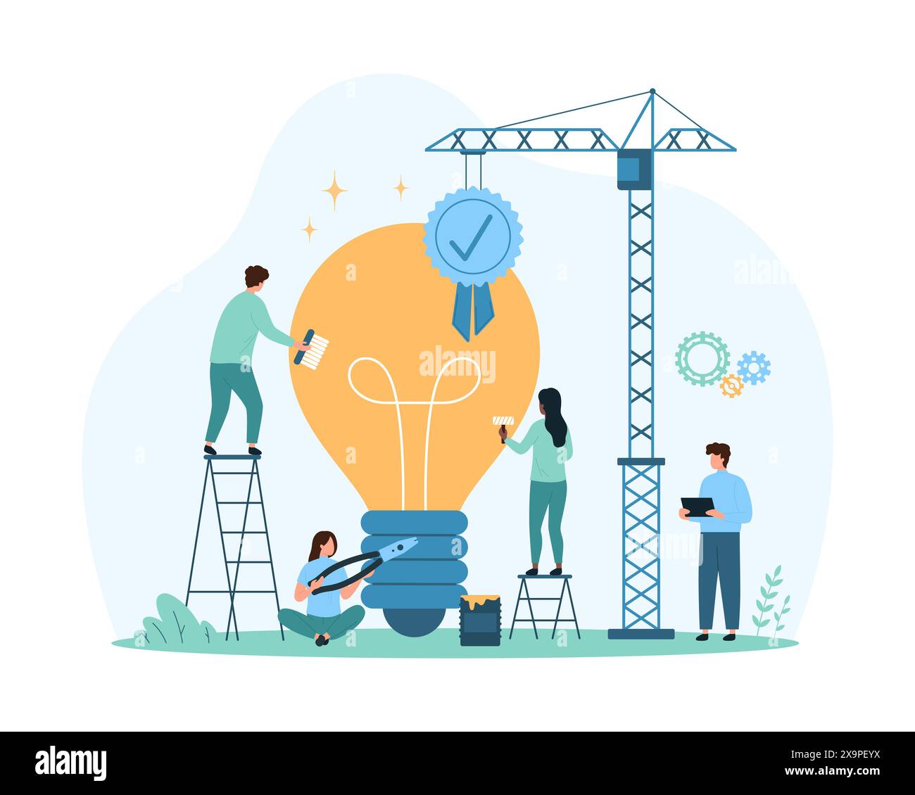 Smart improvement of business project, success upgrade skills and ...