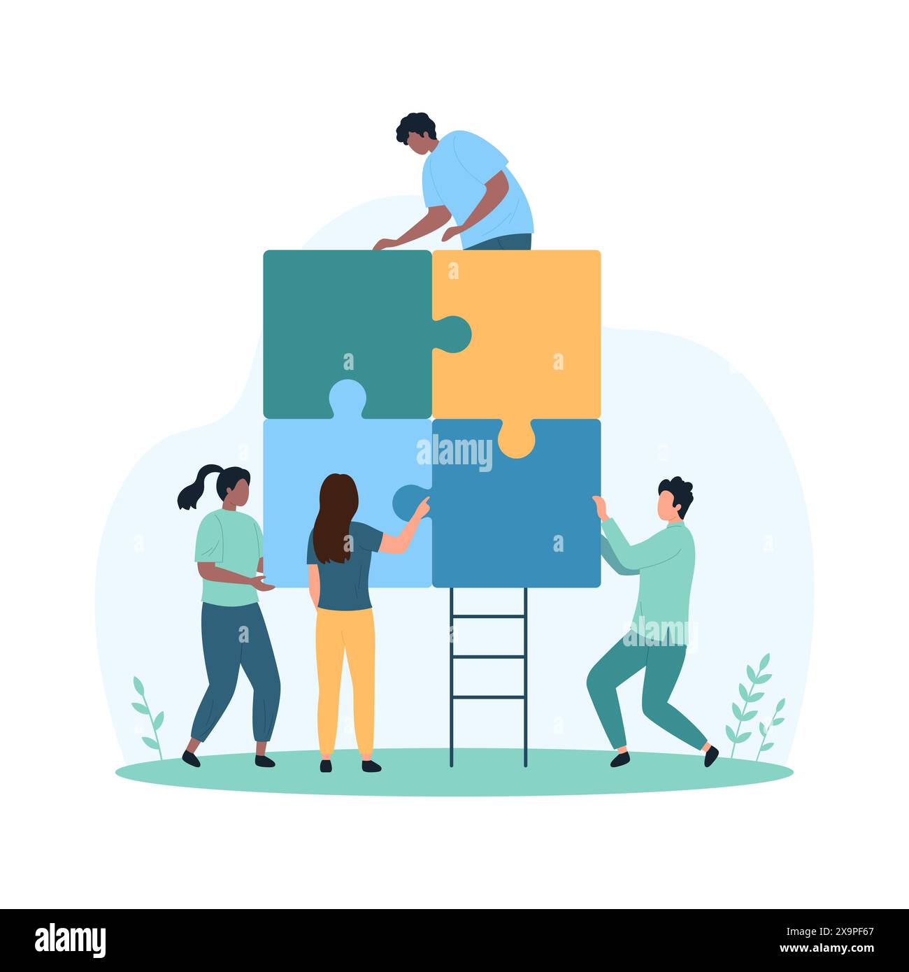 Solution and creative project organization, success cooperation ...