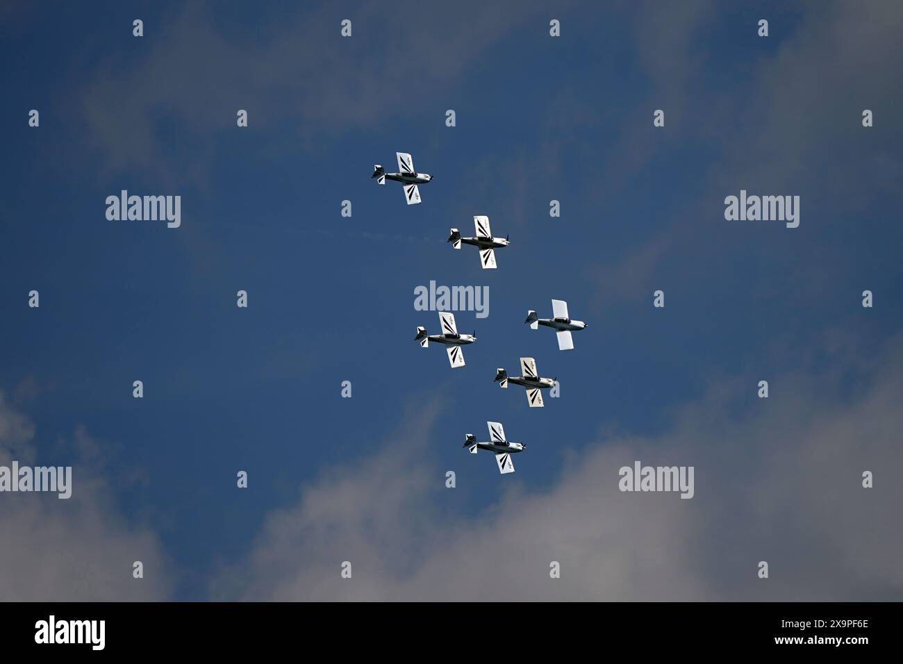 Team Raven aerobatic display team perform during the IWM Duxford Air ...